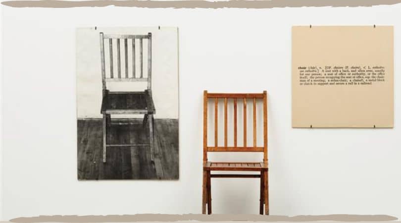 A arte conceptual de Joseph Kosuth - Uma e Três Cadeiras,1965